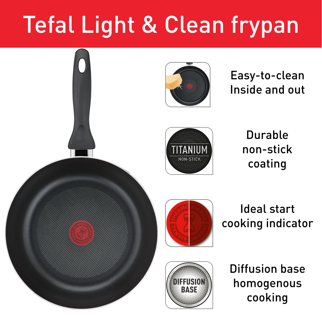 Tefal Light & Clean Frypan 26cm | TEFAL