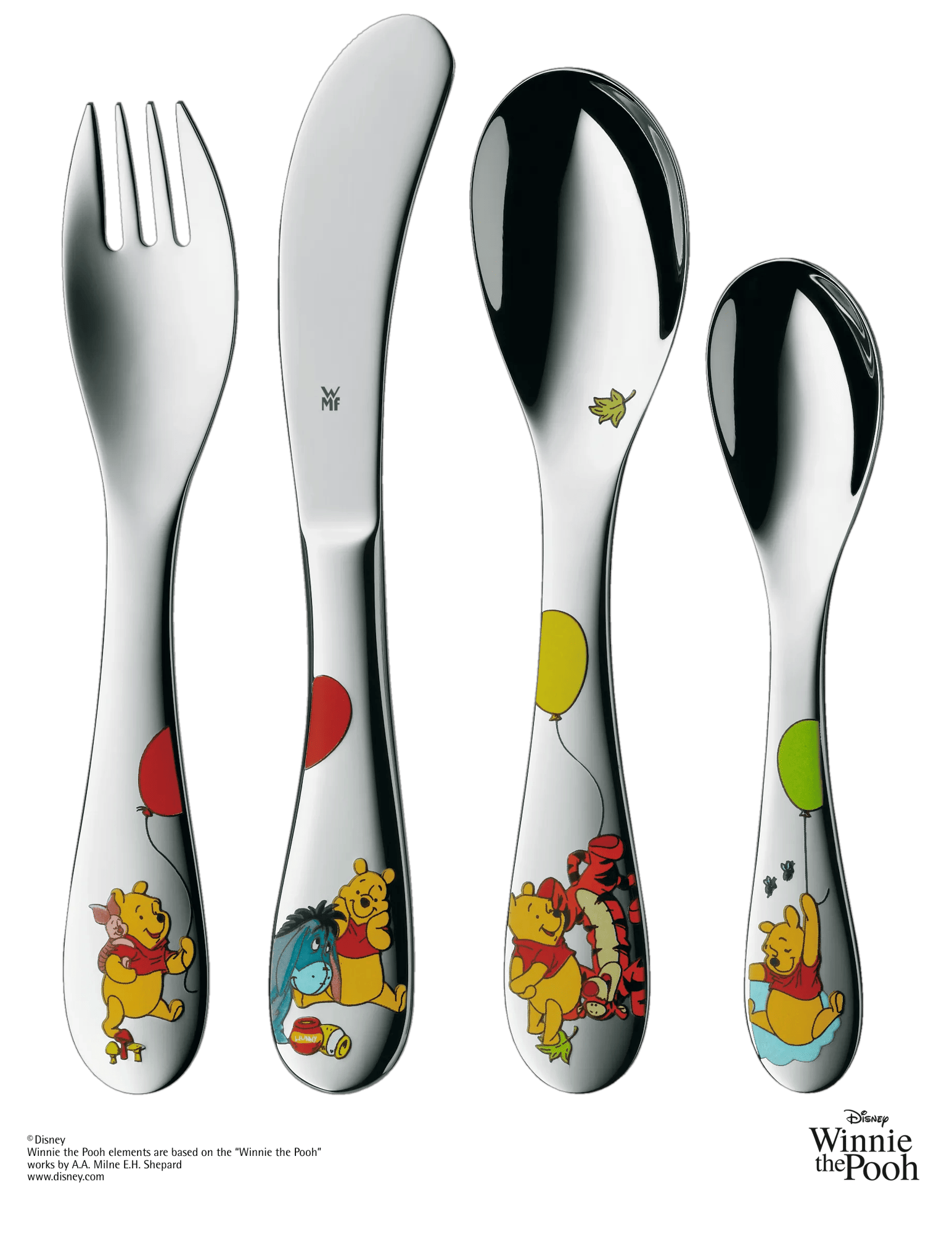 Kids cutlery set Winnie the Pooh, 4-piece | WMF Nordics